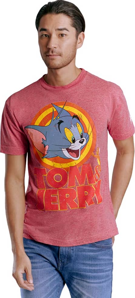 Playera casual caballero rojo Tom Y Jerry modelo 2412 – Conceptos